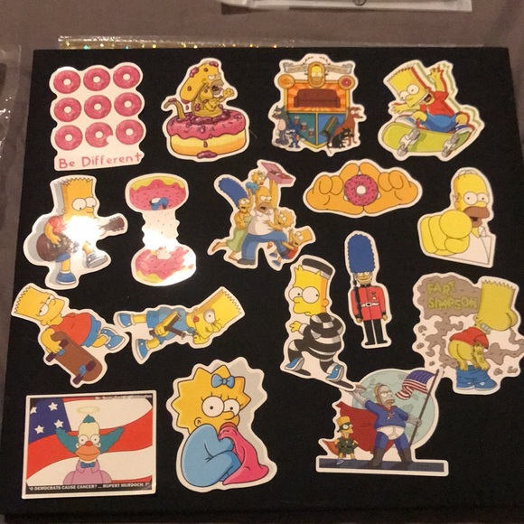 Pauplian | Toys | Nwtsimpsons Vinyl Waterproof Stickers Decals 96 Pcs ...